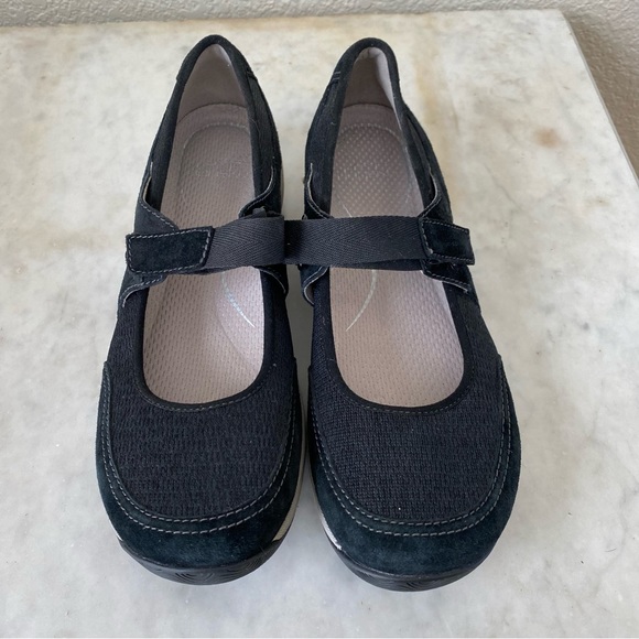 Dansko | Shoes | Dansko Back Canvas Suede Mary Jane Rubber Bottom Shoe ...